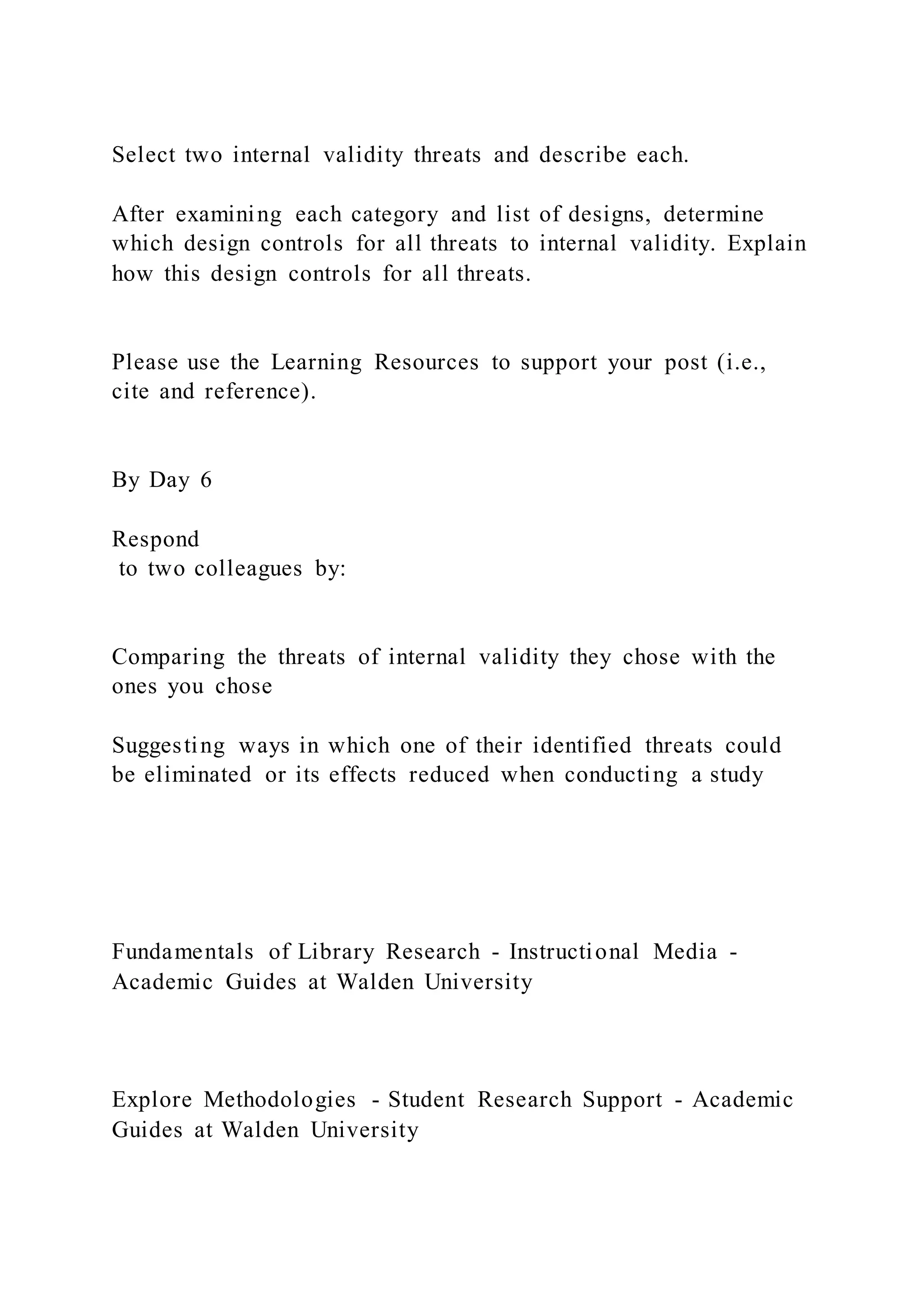 Within The Quantitative Methodological Approach Are Several Research Docx 9699
