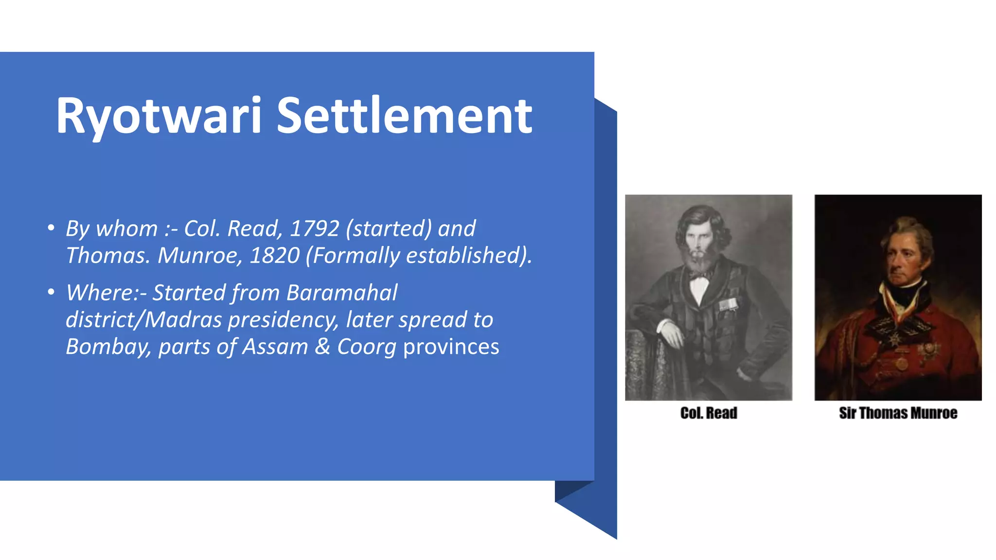 Development of British Revenue Policies & their Impact on Indian ...