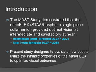 Evaluation of Visual Outcomes of Monovision Patients Bilaterally ...