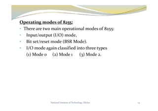 With suitable diagram explain the working of 8255 a and inerrupts | PDF ...