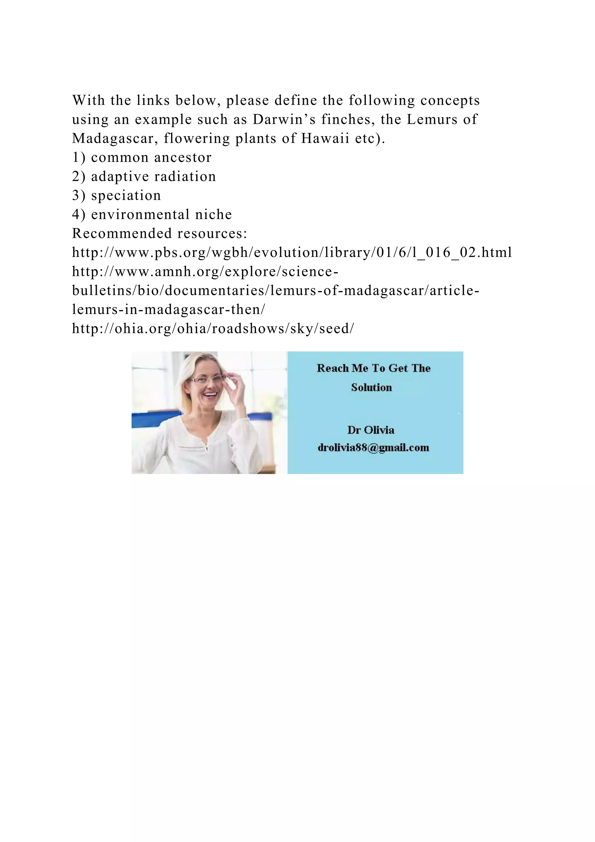 With the links below, please define the following concepts using an .docx