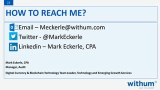 Withum cryptocurrency 101 | PPT