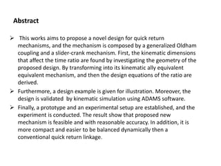 WITHWORTH QUICK RETURN MECHANISM .pptx