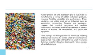 Prioritise Safety When Handling Industrial Oils | PPTX