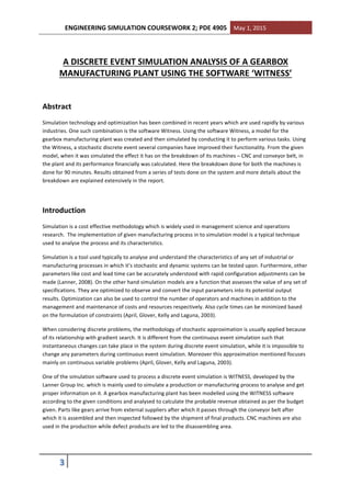 Discrete Event Simulation Analysis of a Gearbox Manufacturing Plant ...