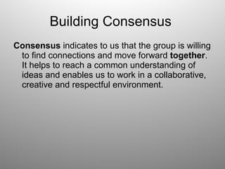 Setting Ground Rules and Feedback Sessions | PPT