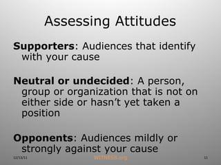 Audience Assessment | PPT
