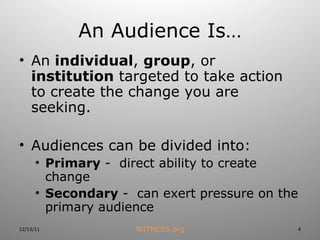Audience Assessment | PPT