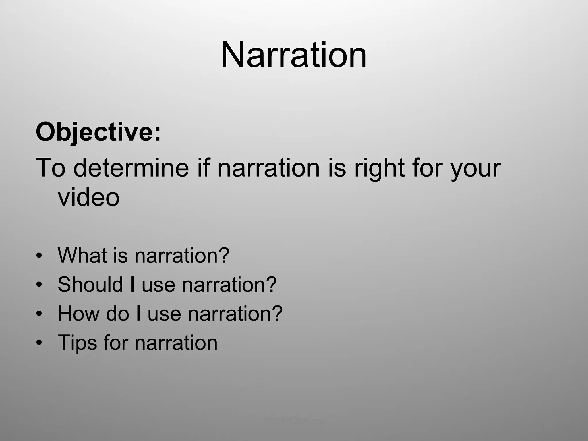 Introduction to Narration | PPT