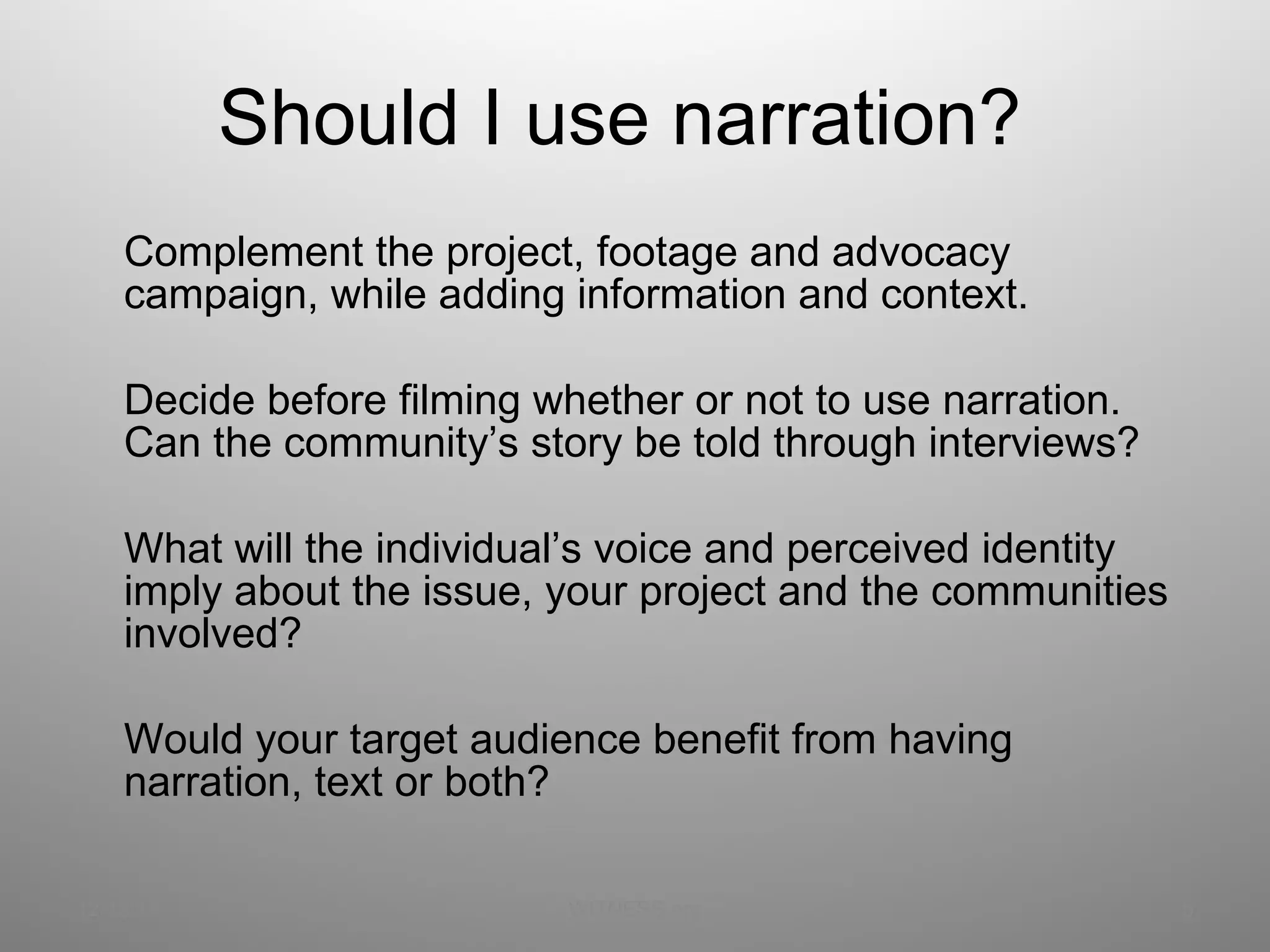 Introduction to Narration | PPT