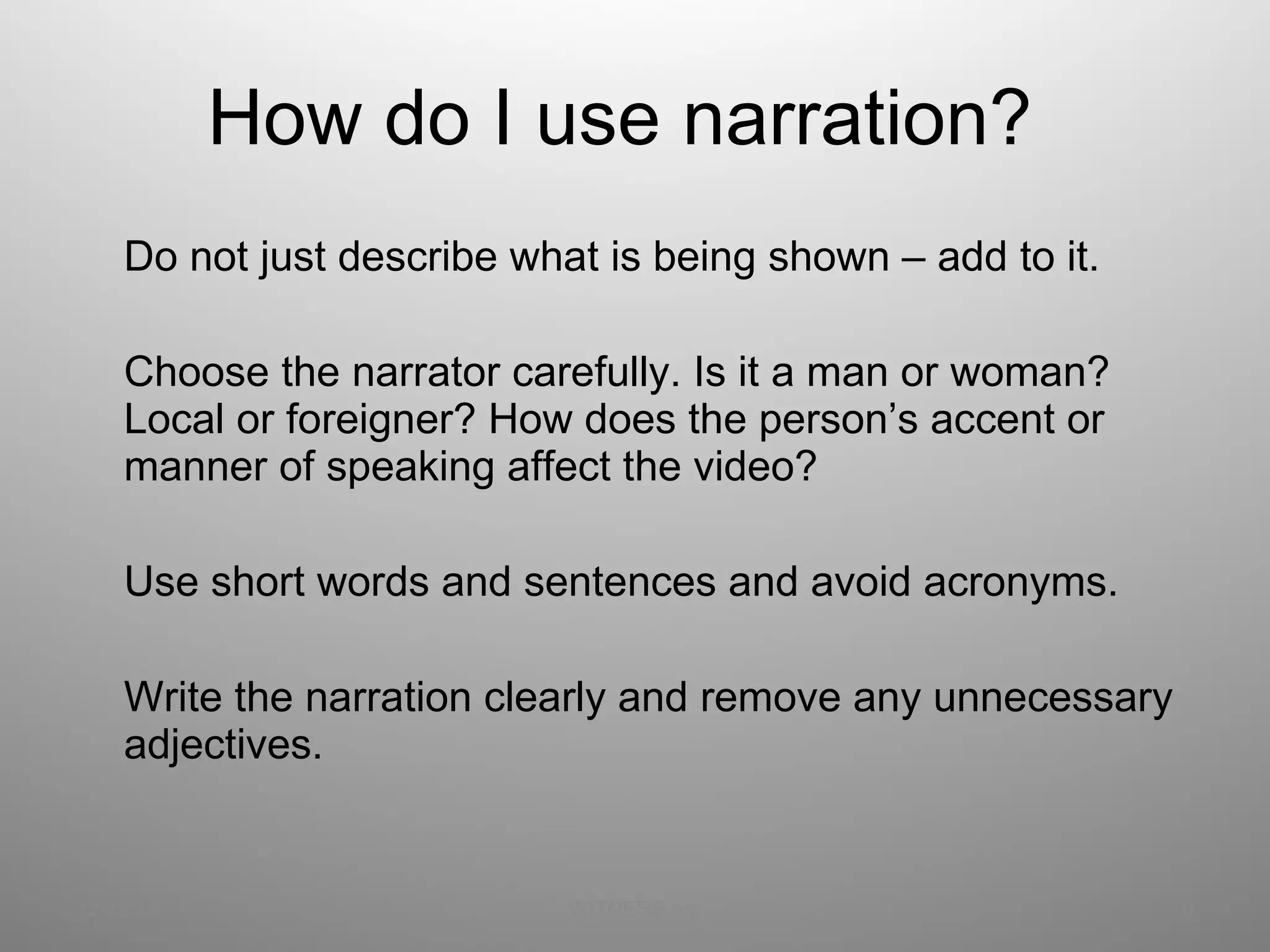 Introduction to Narration | PPT