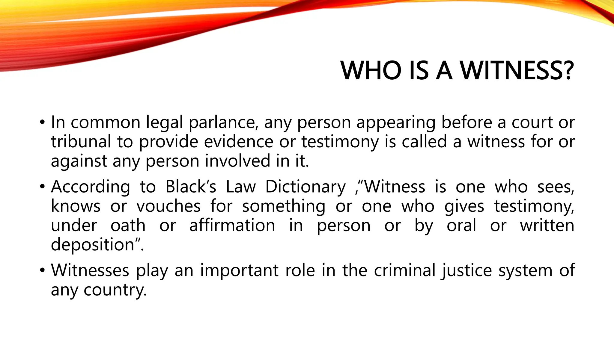 WITNESSES-COMPETENCE AND EXAMINATION.pptx