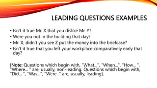 WITNESSES-COMPETENCE AND EXAMINATION.pptx