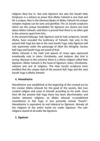 Witness of Allahu Jehovah in Signiesm and Sanahi Scriptures | PDF
