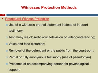 Witness protection in punjab | PPTX
