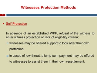 Witness protection in punjab | PPTX