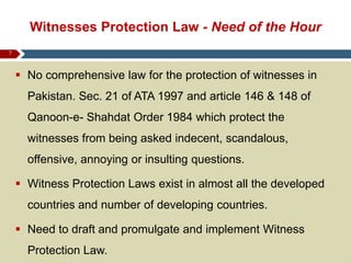 Witness protection in punjab | PPTX