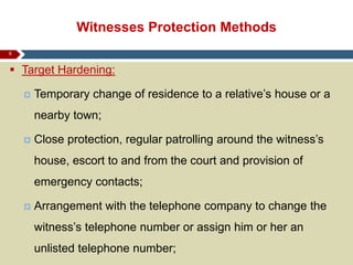 Witness protection in punjab | PPTX