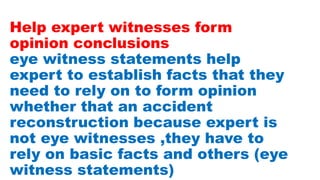 Witness statement | PPTX