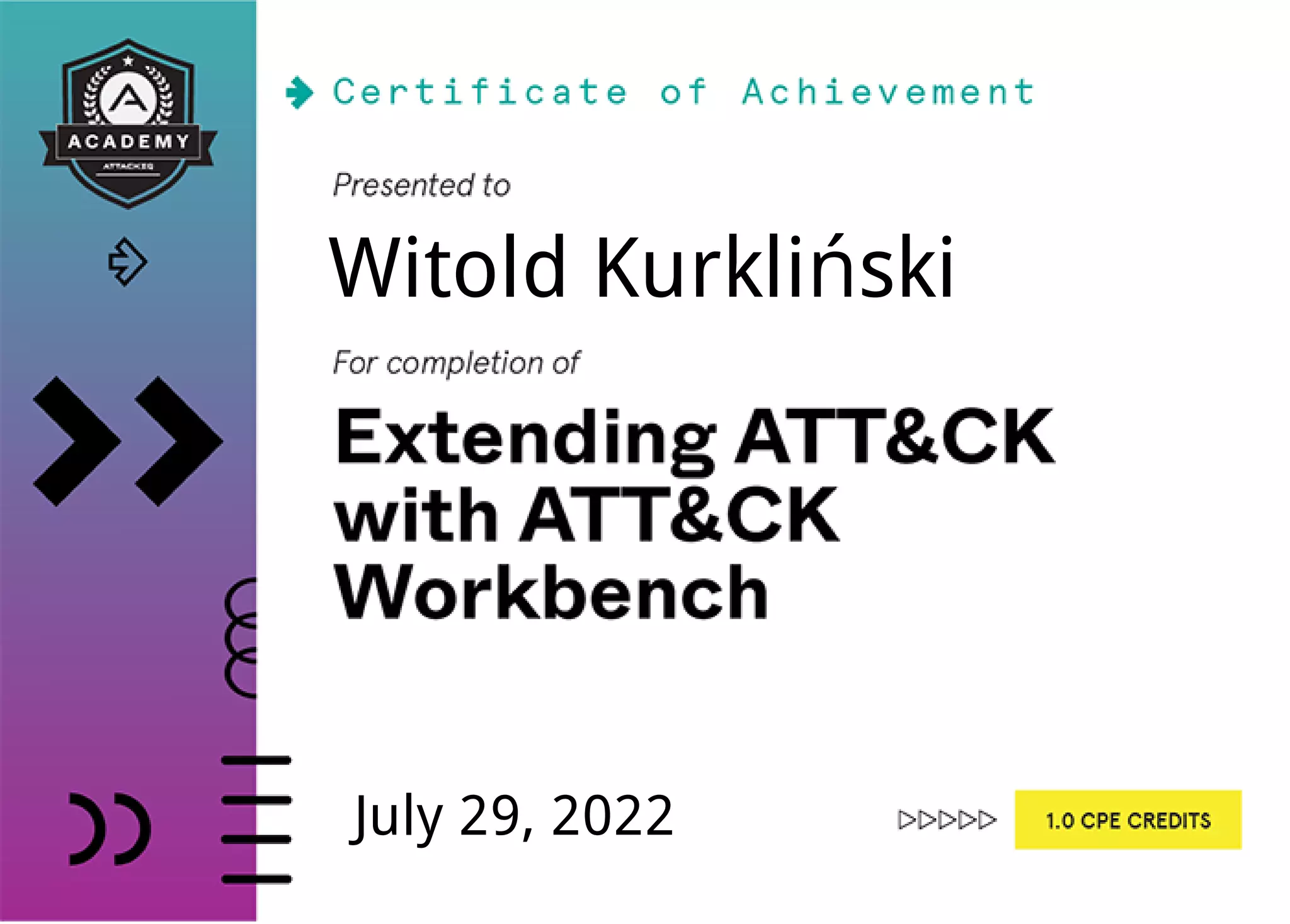 Extending ATT&CK with ATT&CK Workbench Certification | PDF