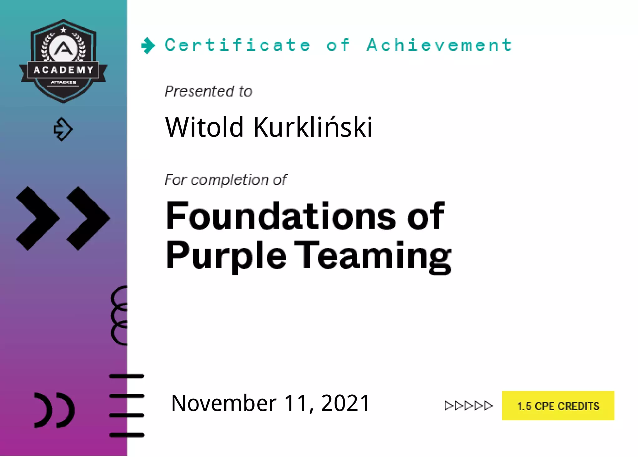 Foundations of Purple Teaming Certification | PDF