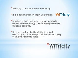 WiTricity | PPTX