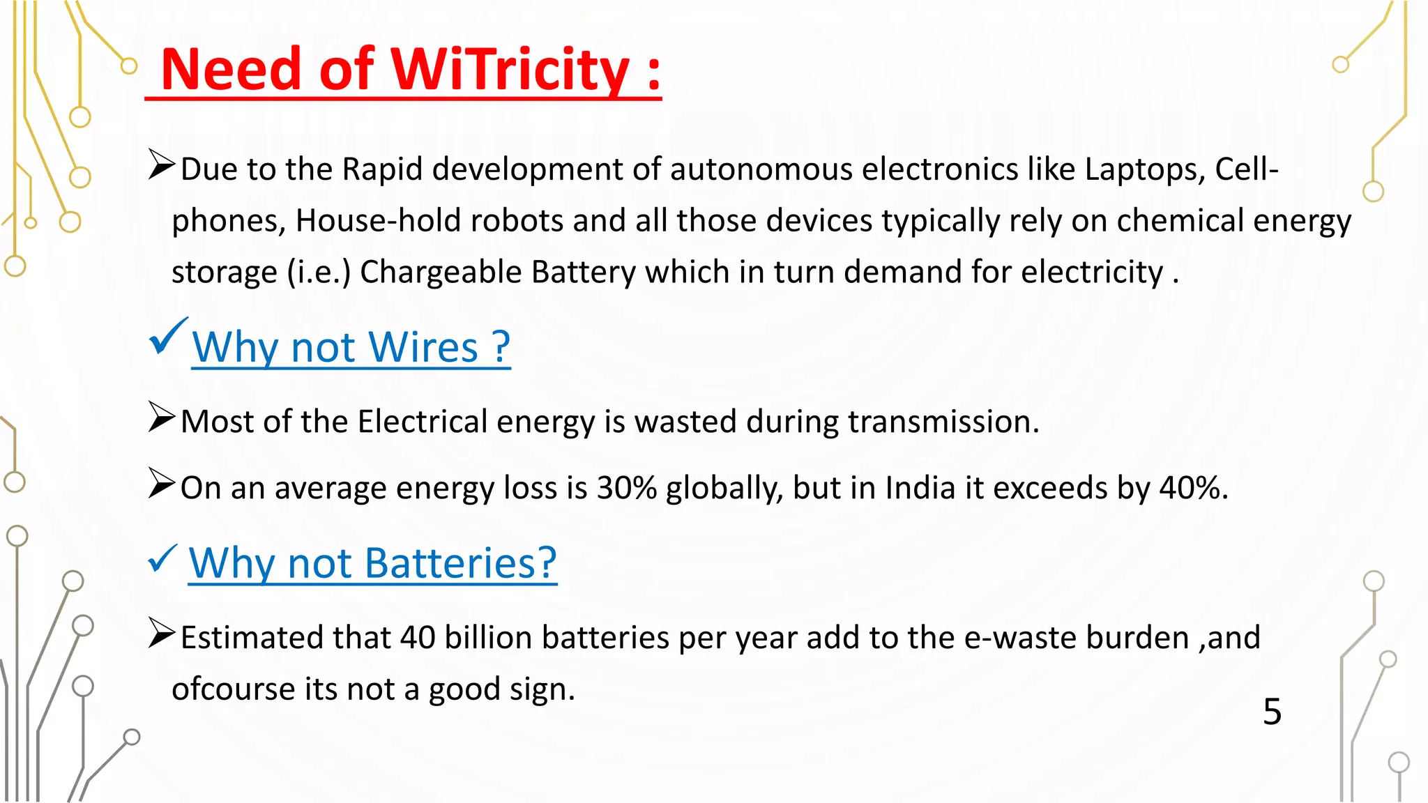 Wireless Electricity | PPTX | Computer Networking | Computing