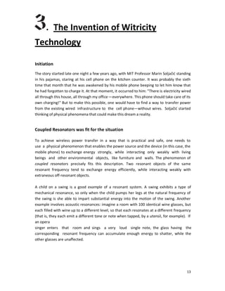 Witricity seminar report | PDF