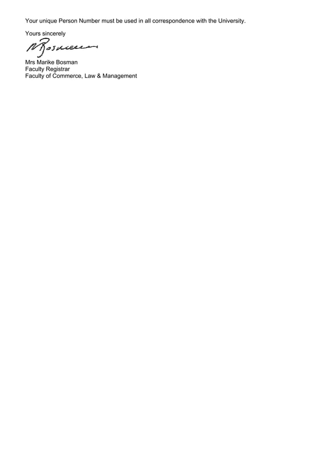 Wits ph d offer letter(3) | PDF