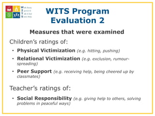 The WITS Program: How is WITS different? What does the research indicate? | PPT