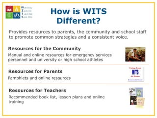 The WITS Program: How is WITS different? What does the research ...