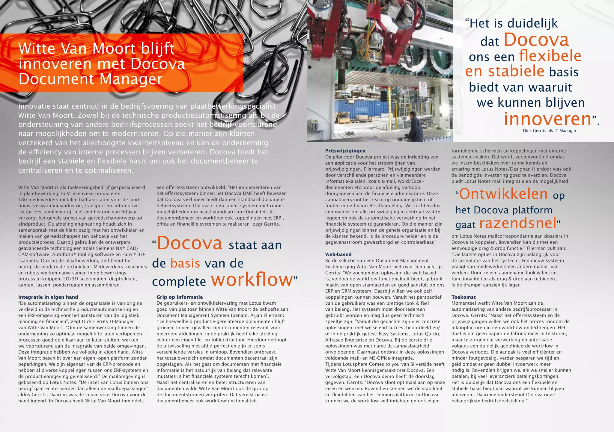 Witte Van Moort & DMS | PDF | Logistics | Business