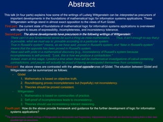 Incompleteness Theorems: Logical Necessity of Inconsistency | PPT