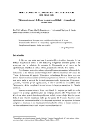 Wittgenstein kuhn | PDF