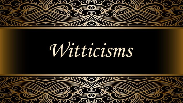 Witticisms and Parallel Structure | PPTX