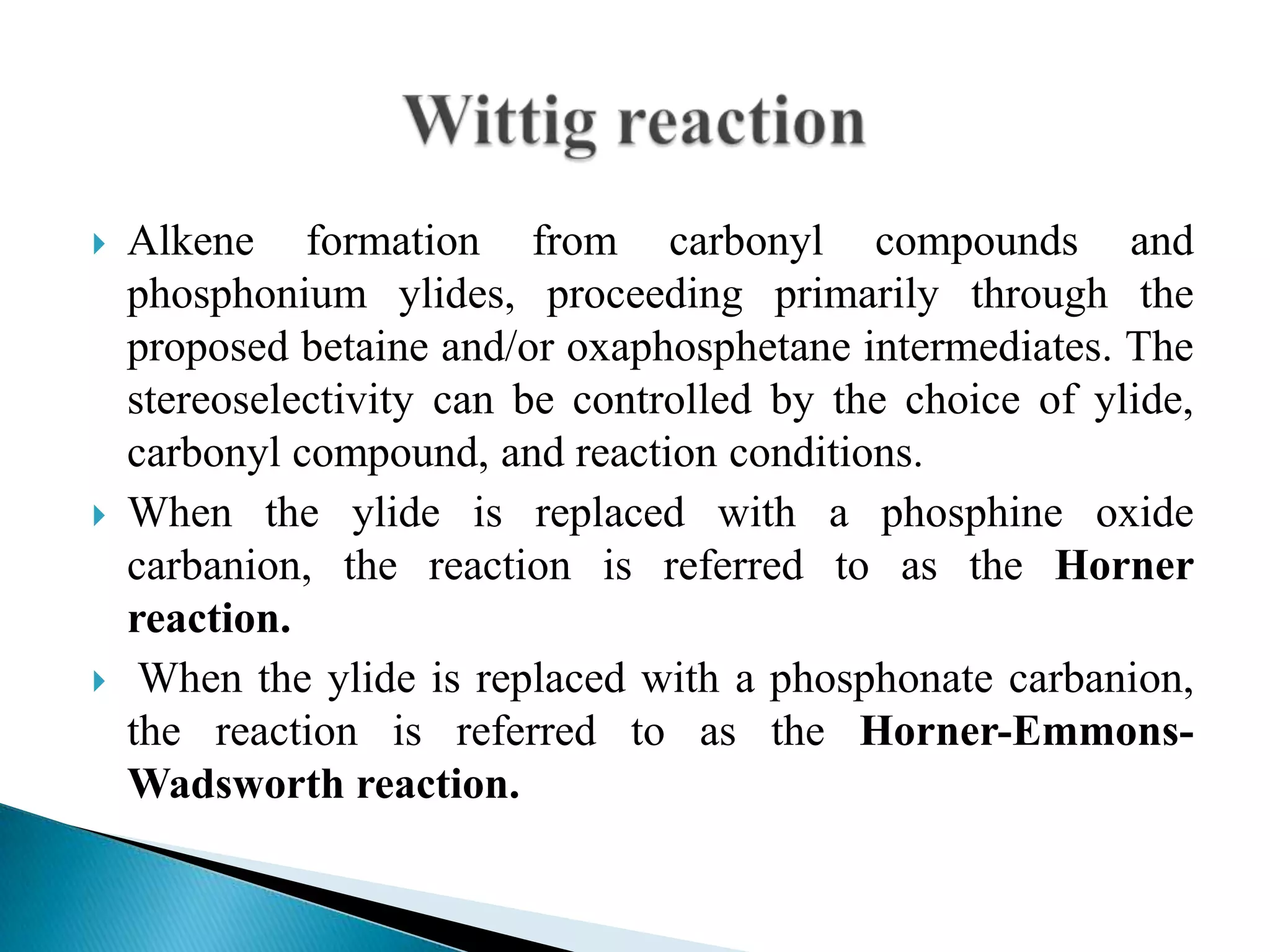 Wittig reaction | PPTX
