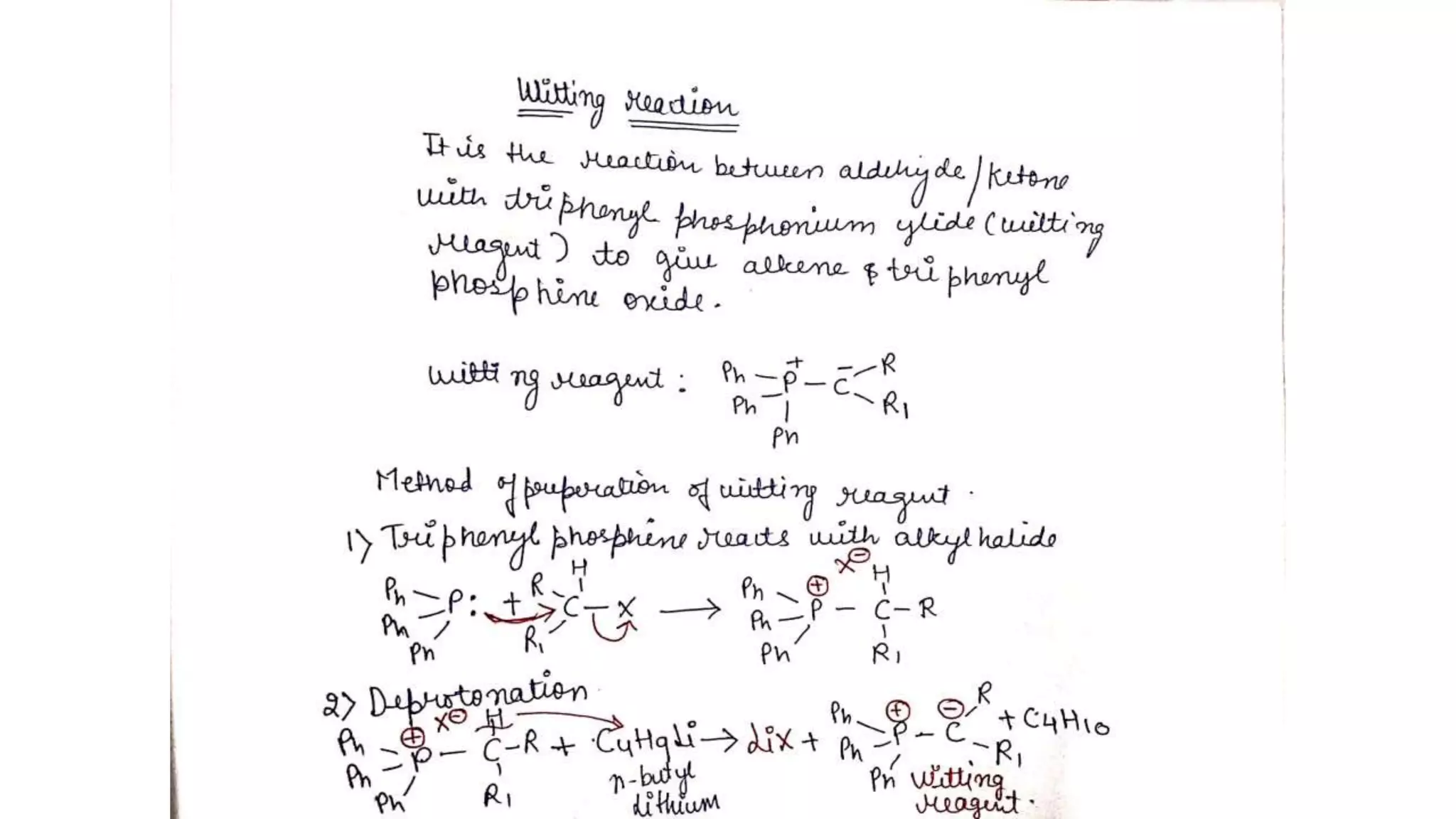 Witting Reaction Mechanism|Michael addition reaction|Mechanism|Organic ...