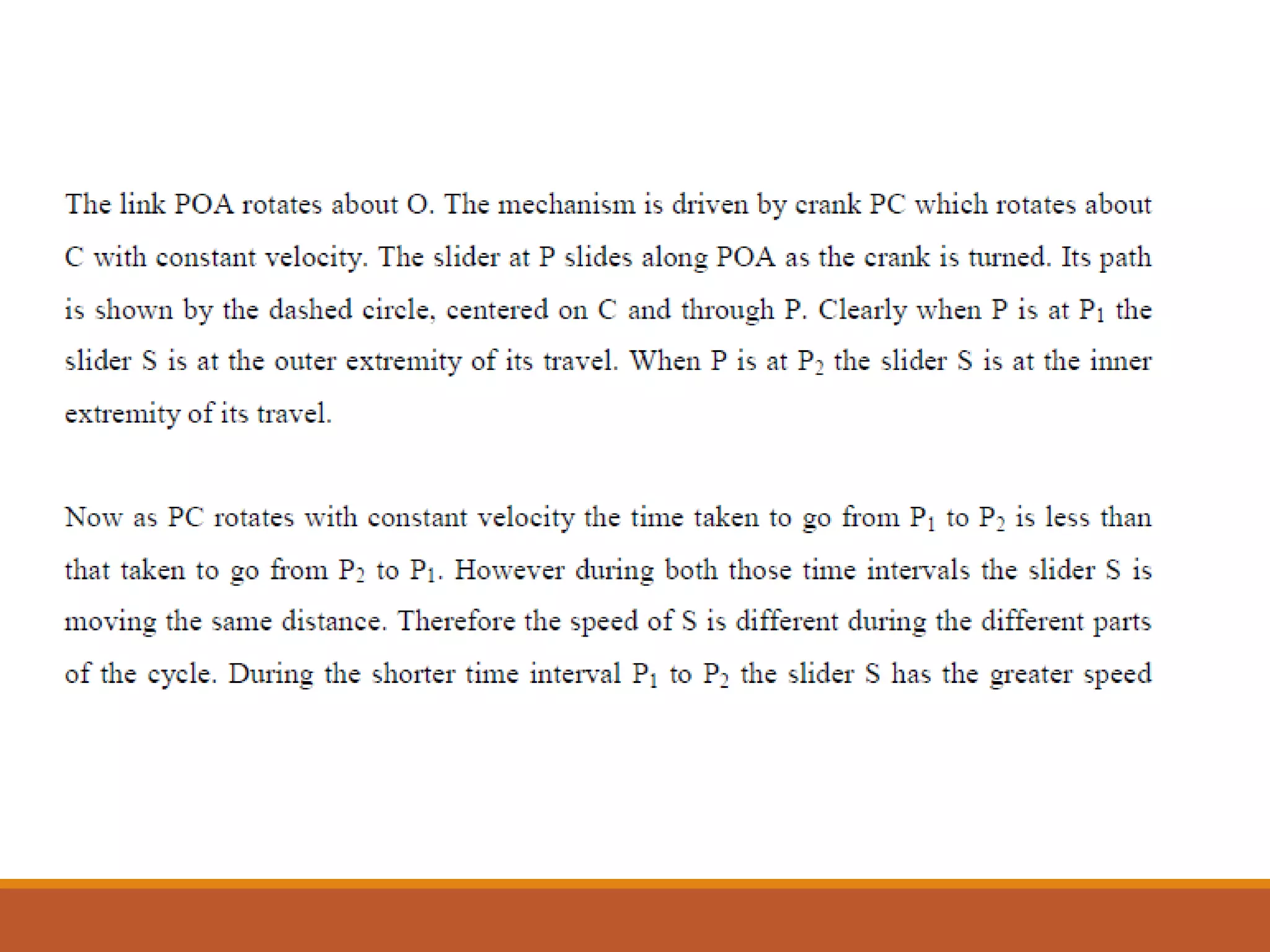 Whitworth Quick Return Mechanism | PPTX