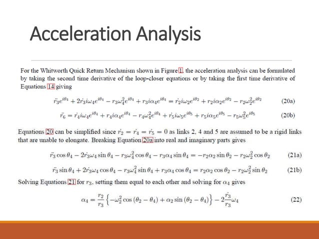 Whitworth Quick Return Mechanism | PPTX | Robotics | Technology & Computing