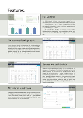e learning management software - Witzscope | PDF