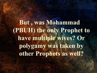 Wives Of Prophet Muhammad(PBUH) | PPT