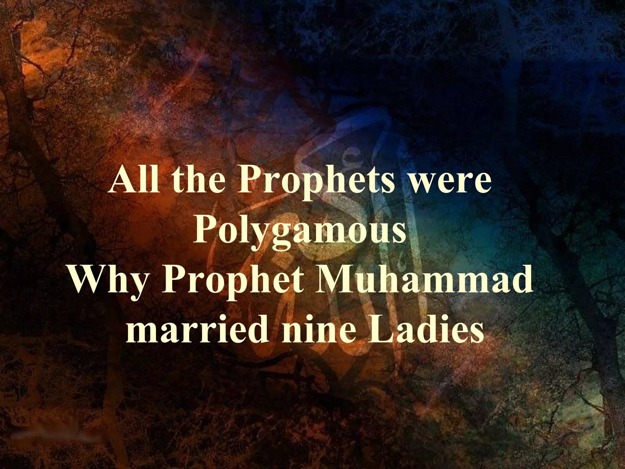 Wives of the prophet | PPT