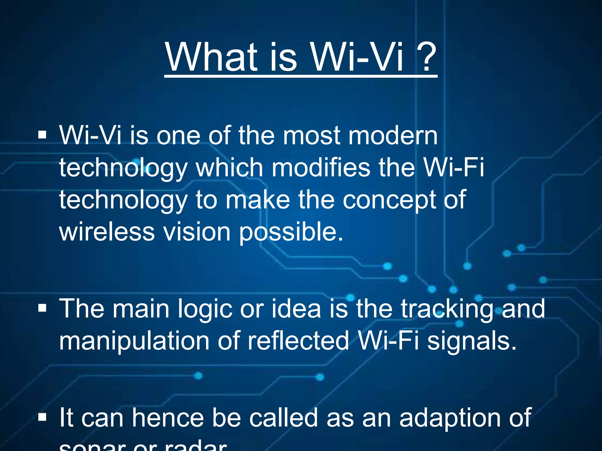 Wi-Vi Technology | PPTX