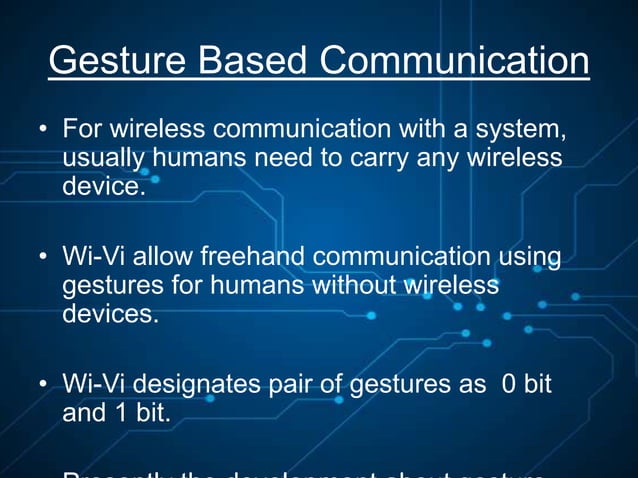 Wi-Vi Technology | PPTX | Cameras and Camcorders | Consumer Electronics