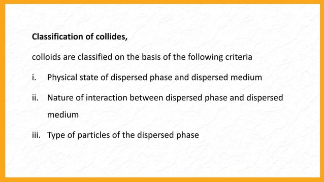 Colloids | PPT