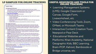 Planning online teaching | PPT