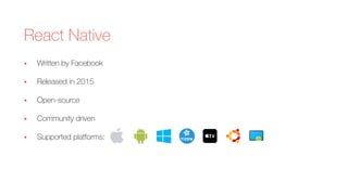 Introduction to React Native - Lev Vidrak, Wix | PPT