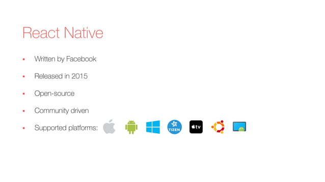Introduction to React Native - Lev Vidrak, Wix | PPT