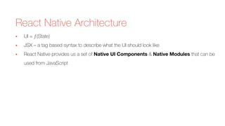 Introduction to React Native - Lev Vidrak, Wix | PPT