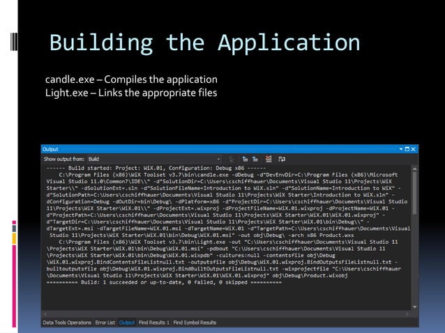 Windows Installer XML 101: What is WiX? | PPTX | Technology & Computing